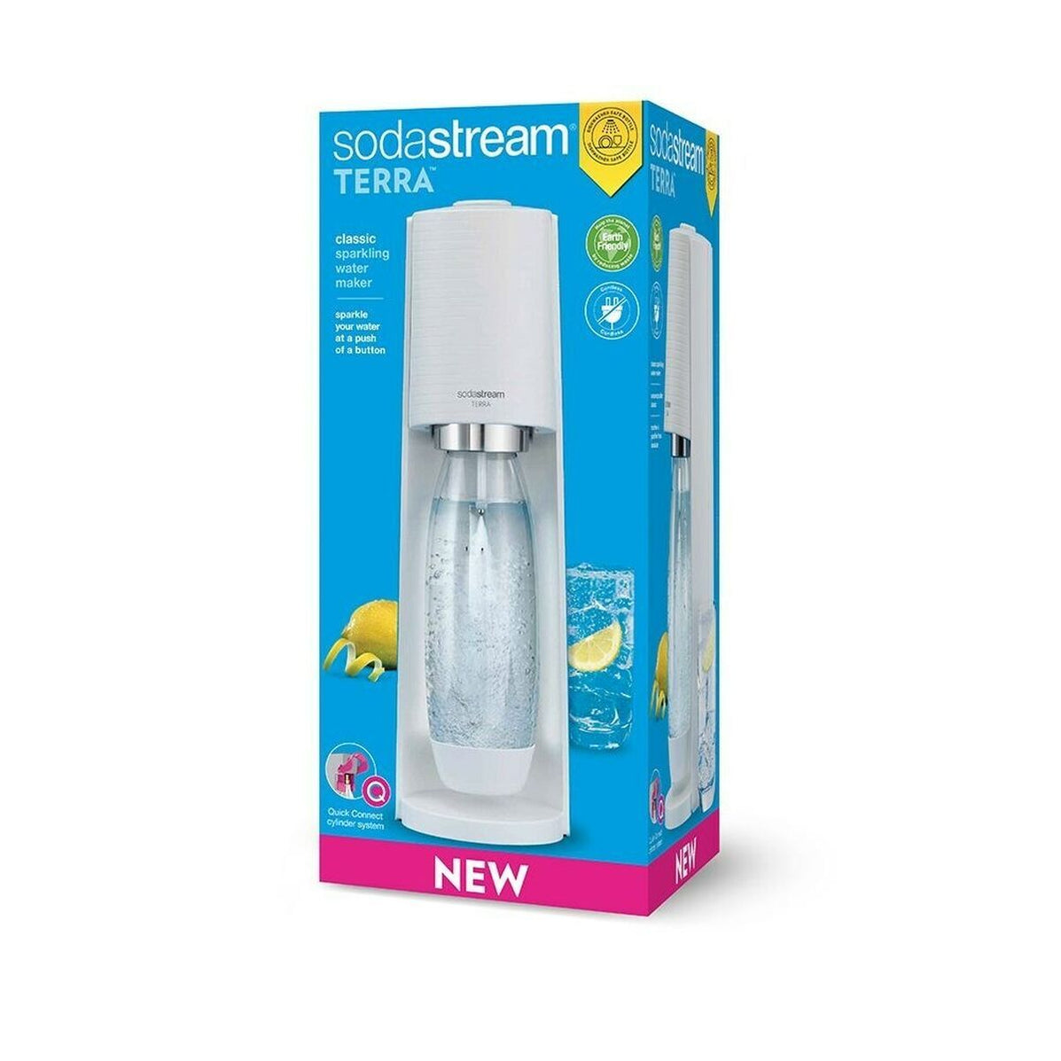 Máquina de soda sodastream TERRA WHITE Branco 60 L — AgoraCompras.pt